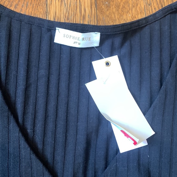Sophie Rue | Tops | Nwt Sophie Rue Ribbed Surplice Neck Crop Top In ...